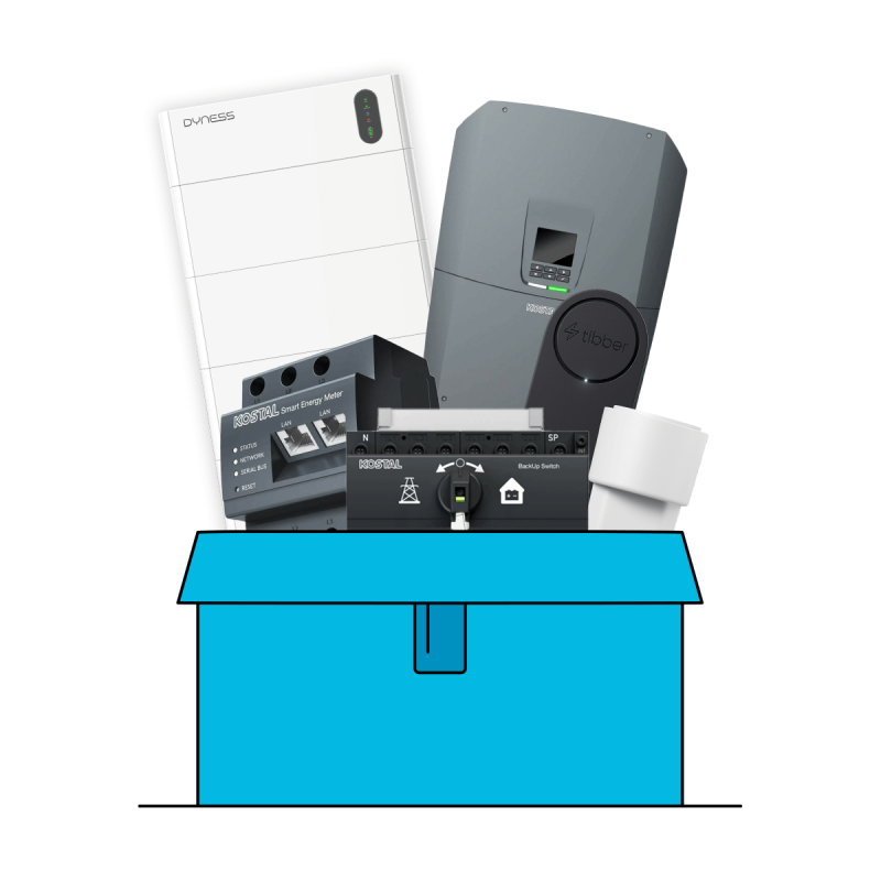 Tibber x Kostal x Dyness (Plenticore G3 M 8.5-12.5 kW mit Tower Pro 15 ...