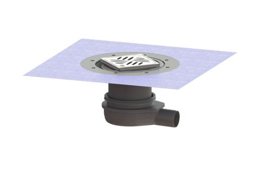 Bodenablauf Der Ultraflache 79 DN 50, Variofix, Designrost Kessel, L&L ...