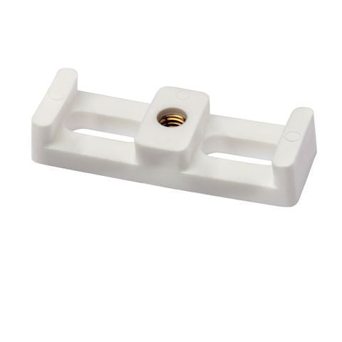 Simplex Clipsteg f. 2 Rohrbefestigungsclips Kunststoff weiß – Solarics GmbH